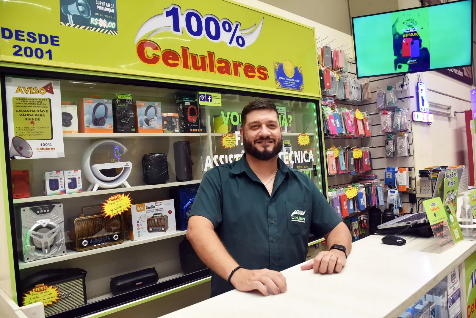 100% Celulares: loja do São Vicente completa seis anos em março - Todo Dia