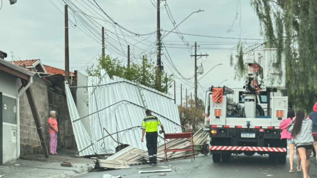 Temporal deixa Paulínia sem energia e causa estragos - Todo Dia