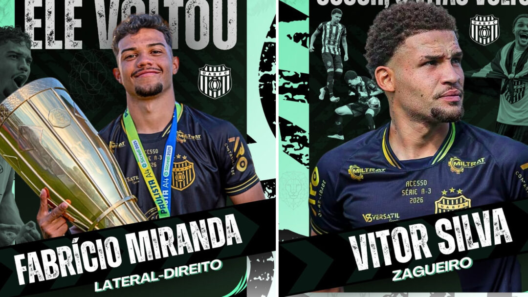 União Barbarense confirma retornos de Fabrício Miranda e Vitor Felipe ...